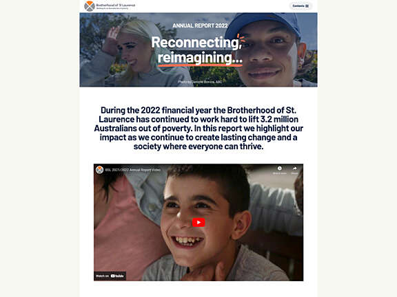 Annual reports | Brotherhood of St. Laurence